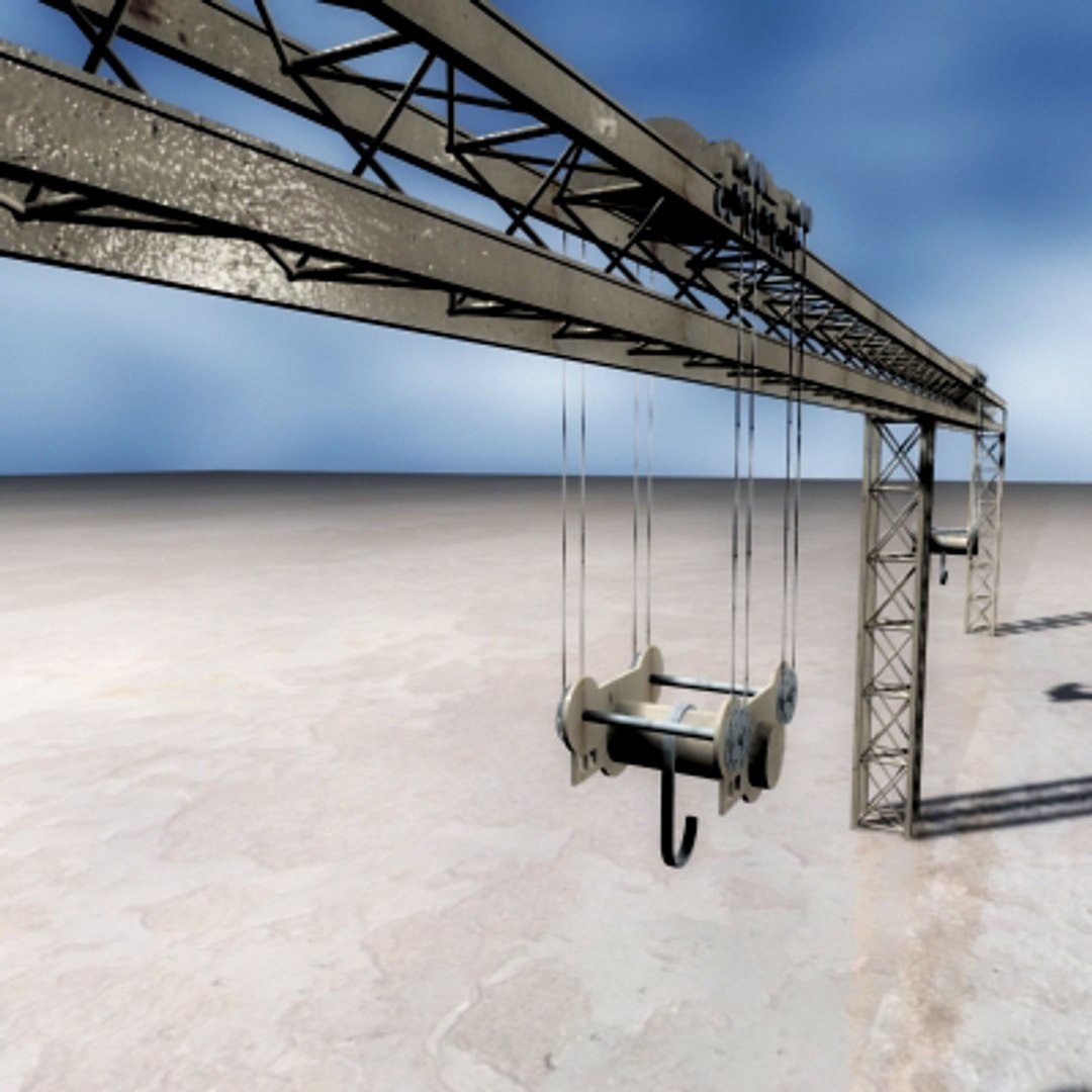 3d Max Crains Metal Constructions