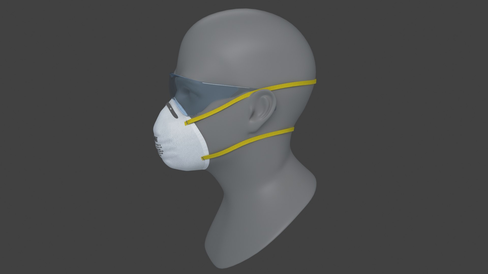 3D Model N95 Respirators Masks Face - TurboSquid 1533861