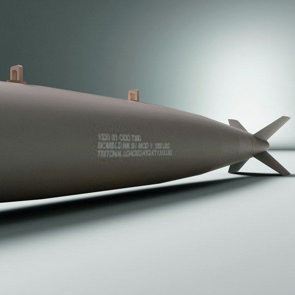 aircraft bomb mk-81 conical 3d model