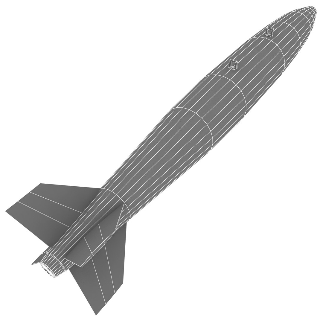 Aircraft Bomb Mk-81 Conical 3d Model