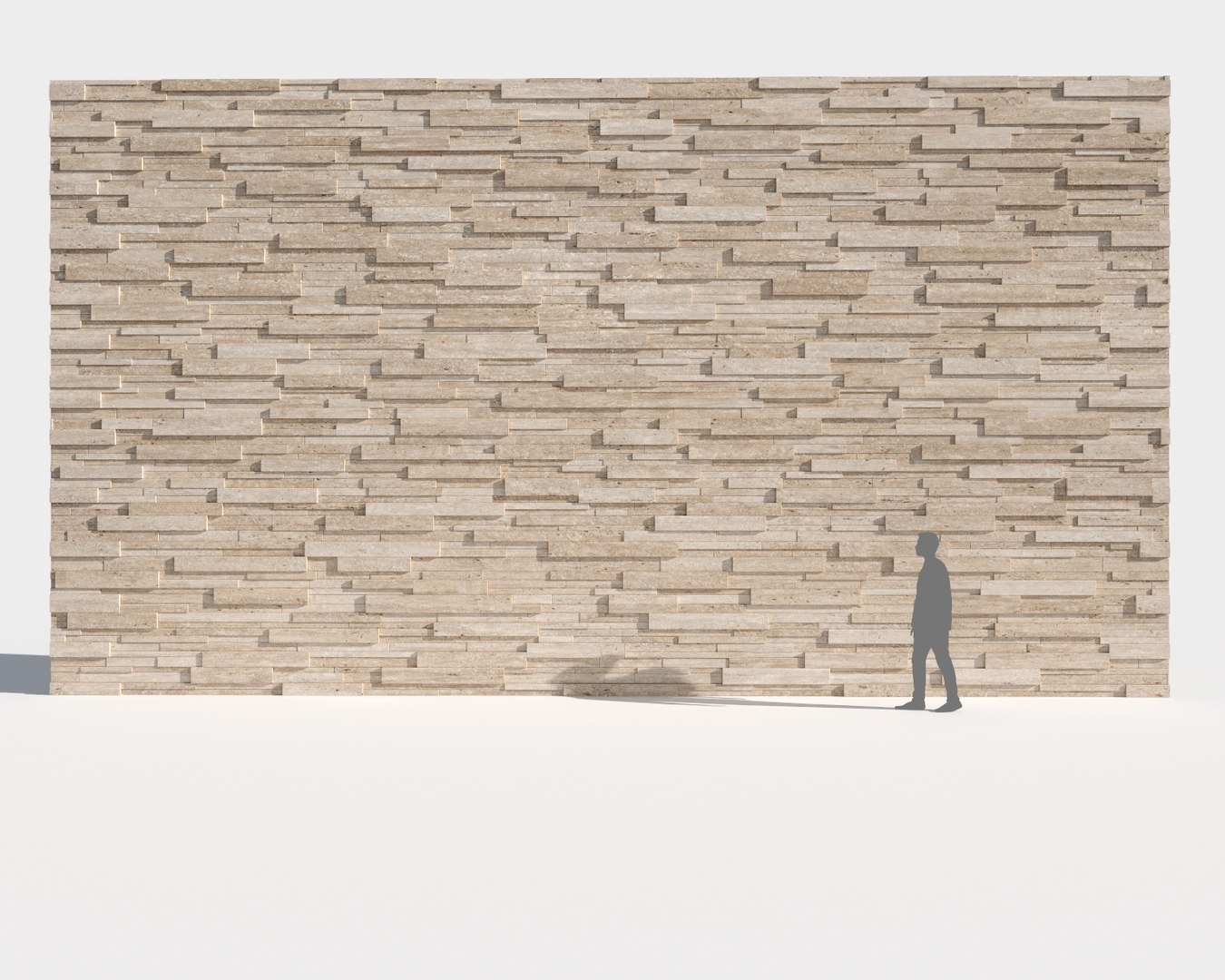 Seamless Travertine Stack Stone-wall Model - TurboSquid 1190731