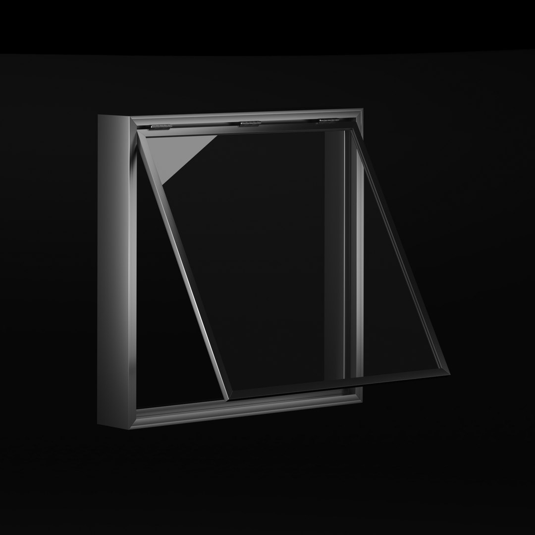 3D Modern Aluminum Wooden Windows Model - TurboSquid 1817367