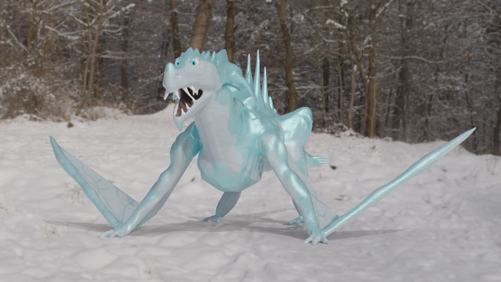 3D Model ICE WYVERN - TurboSquid 1991900