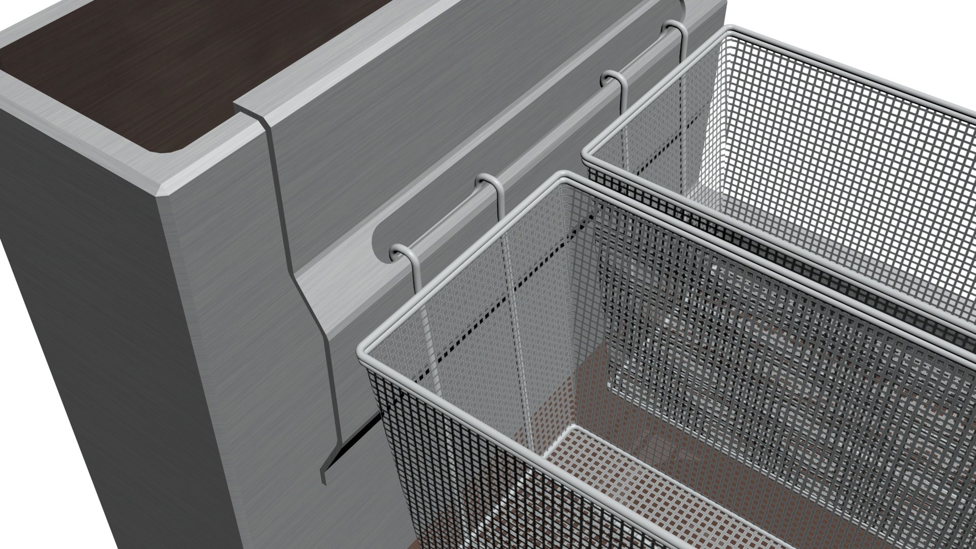 Restaurant Deep Fryer 3d Model