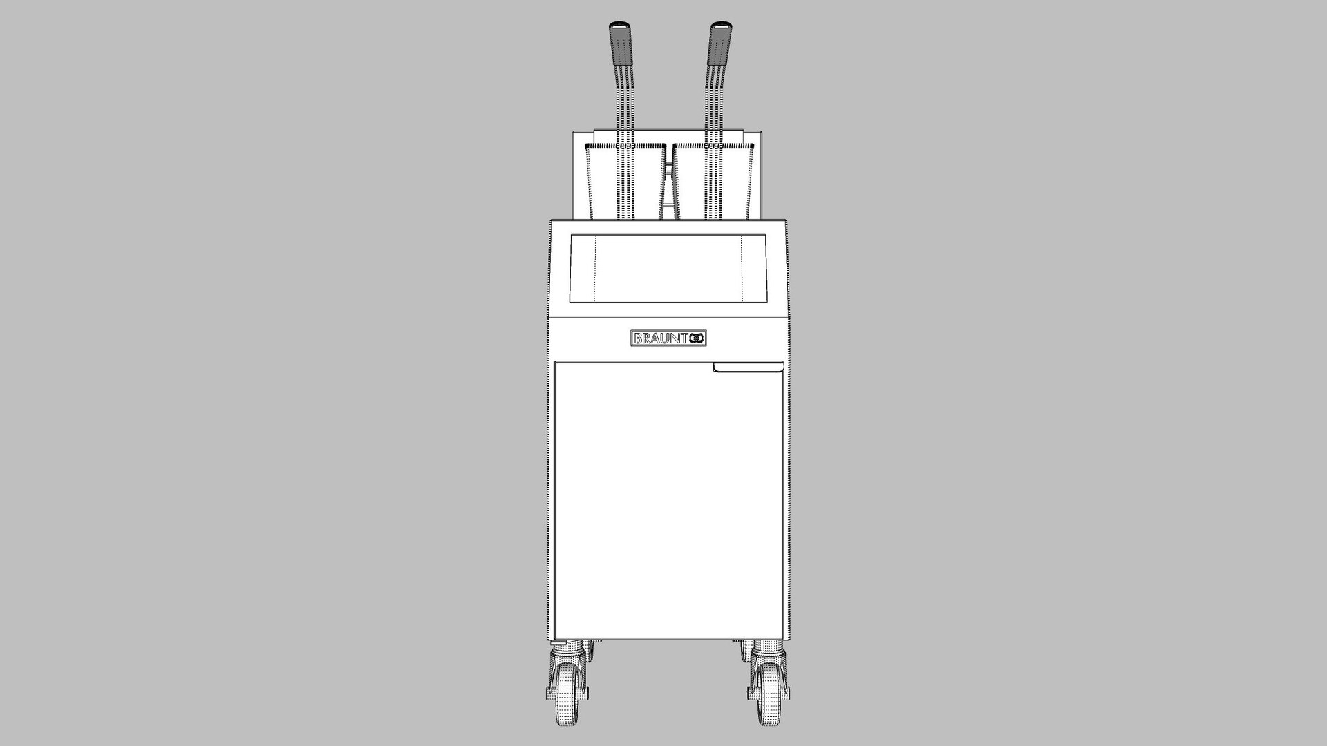 Restaurant Deep Fryer 3d Model