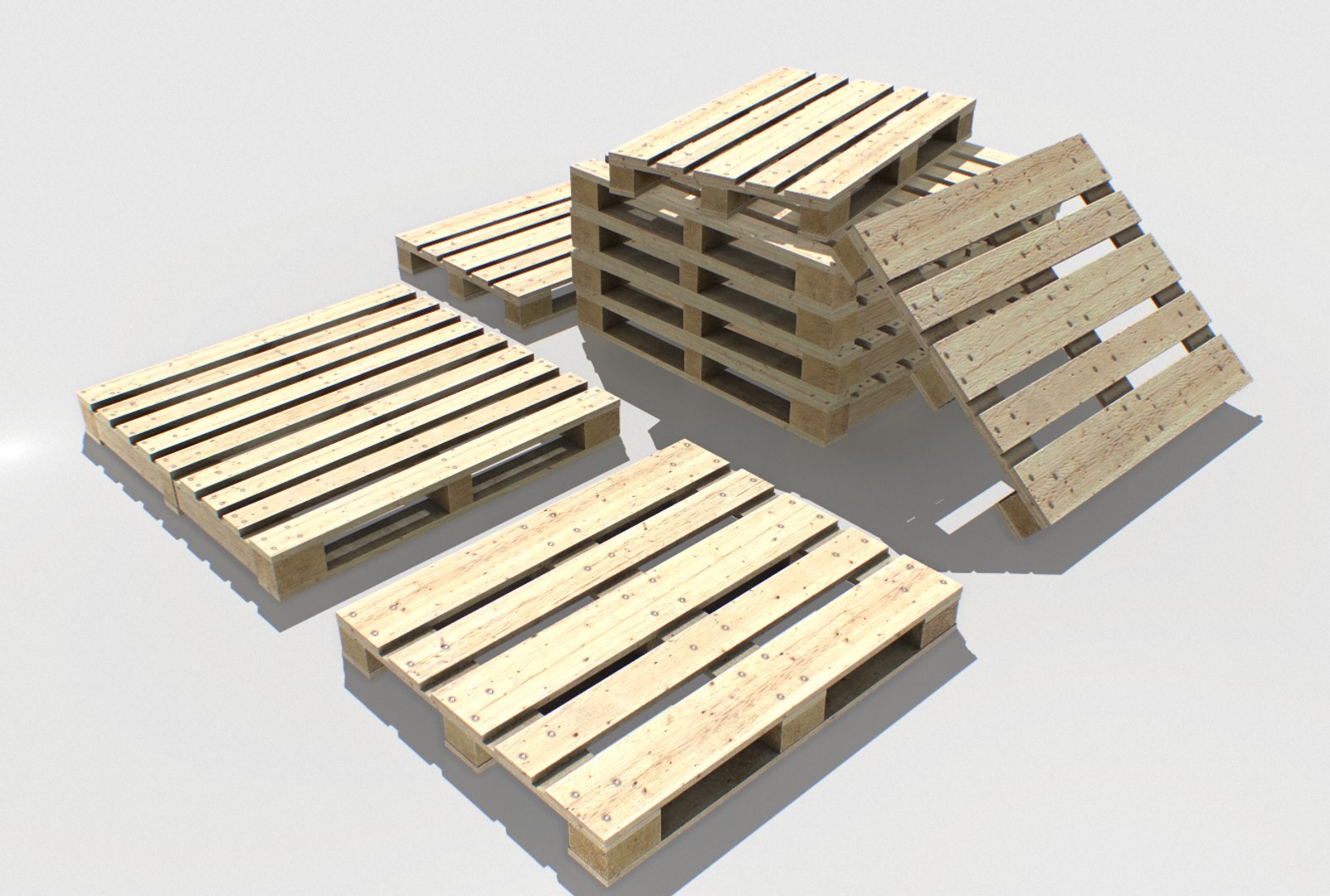 3D Industrial Pallets Model - TurboSquid 1575695