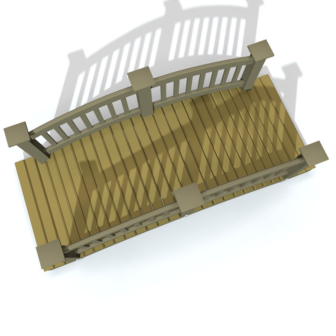 Bridge Wooden Wood 3D Model - TurboSquid 1247393
