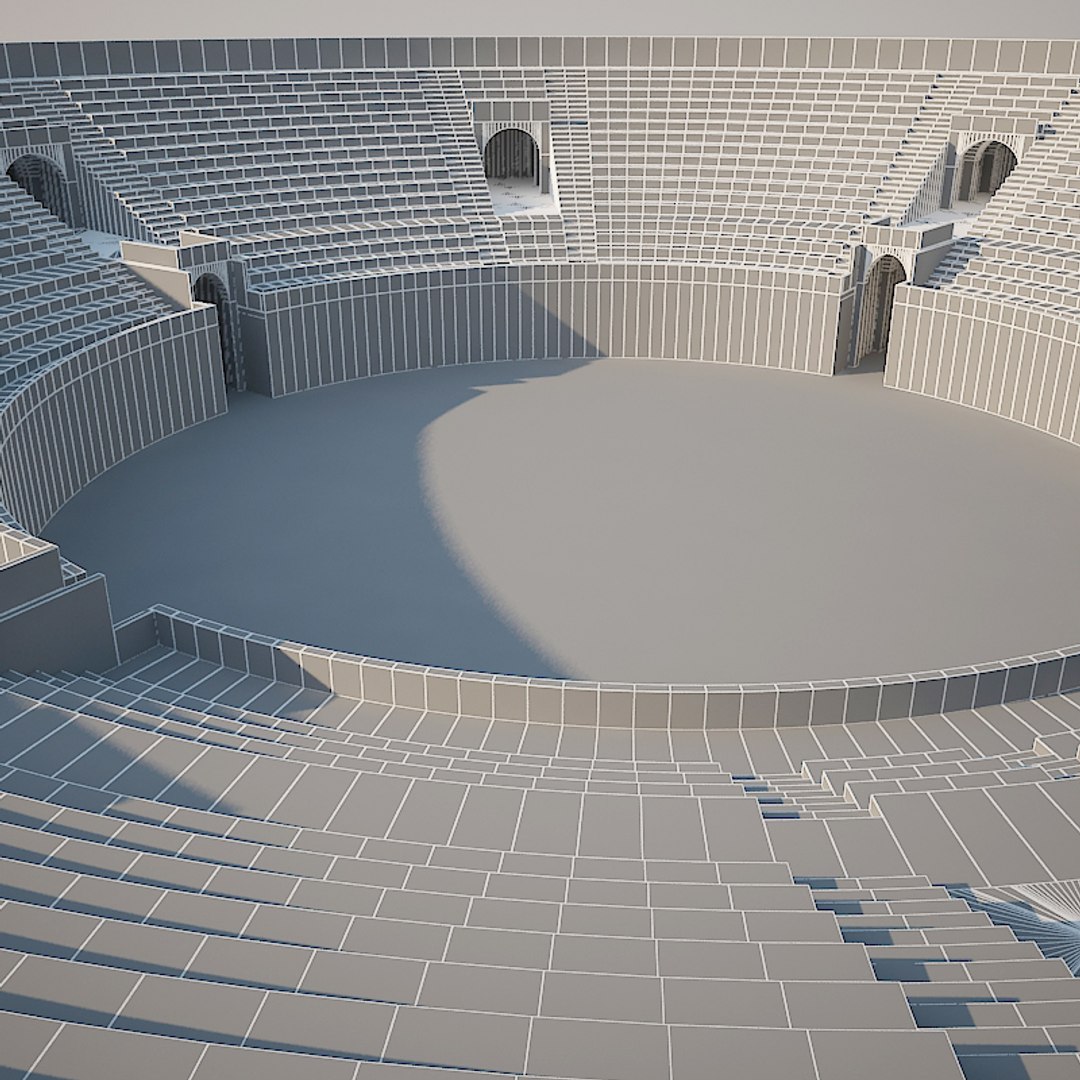 Simple Amphitheater 3d Model