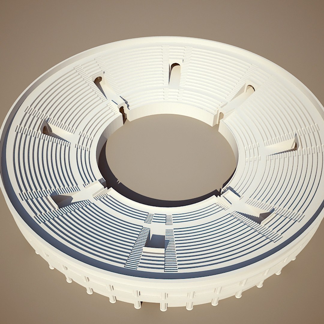 Simple Amphitheater 3d Model