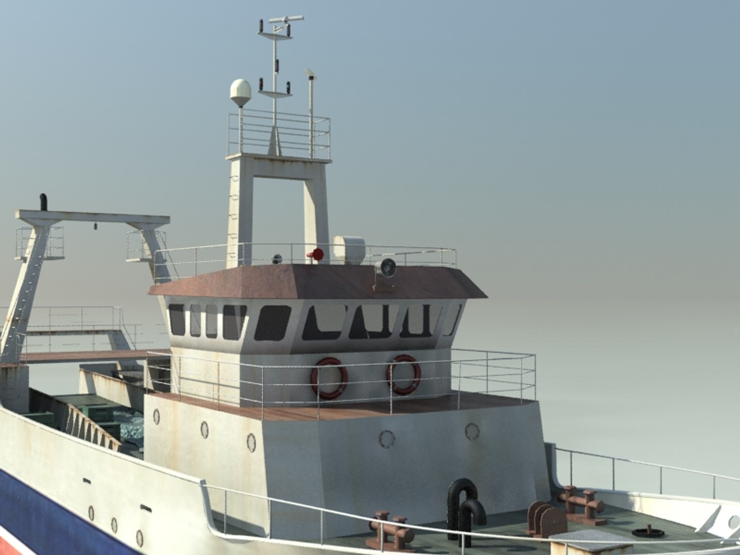 3ds Max Stern Trawler