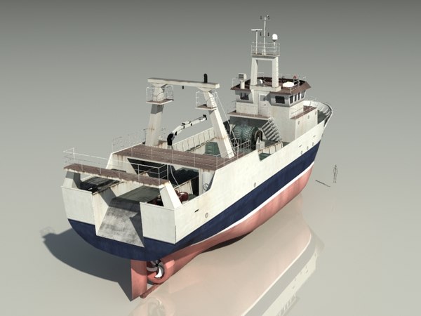 3ds max stern trawler