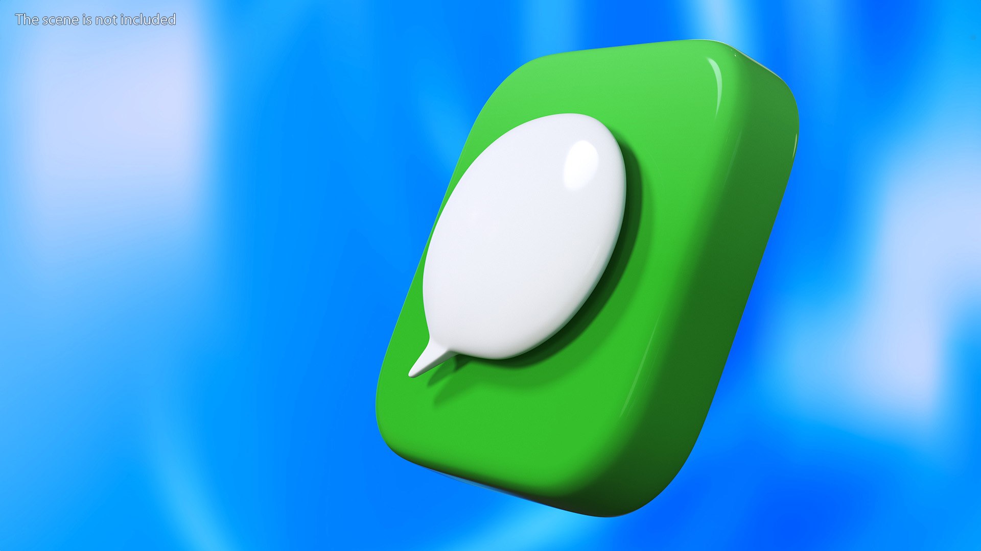 IPhone IOS Messages Icon 3D Model - TurboSquid 2222924