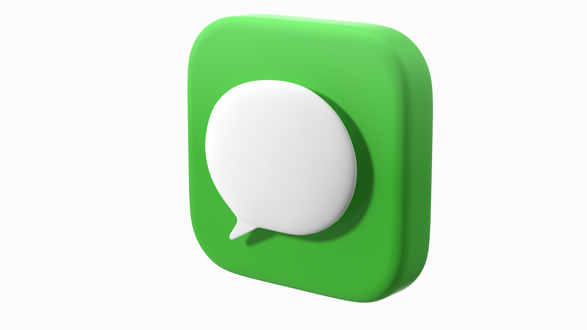 IPhone IOS Messages Icon 3D Model - TurboSquid 2222924
