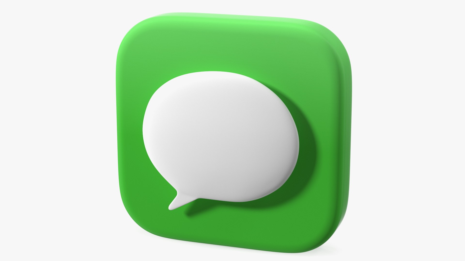 IPhone IOS Messages Icon 3D Model - TurboSquid 2222924