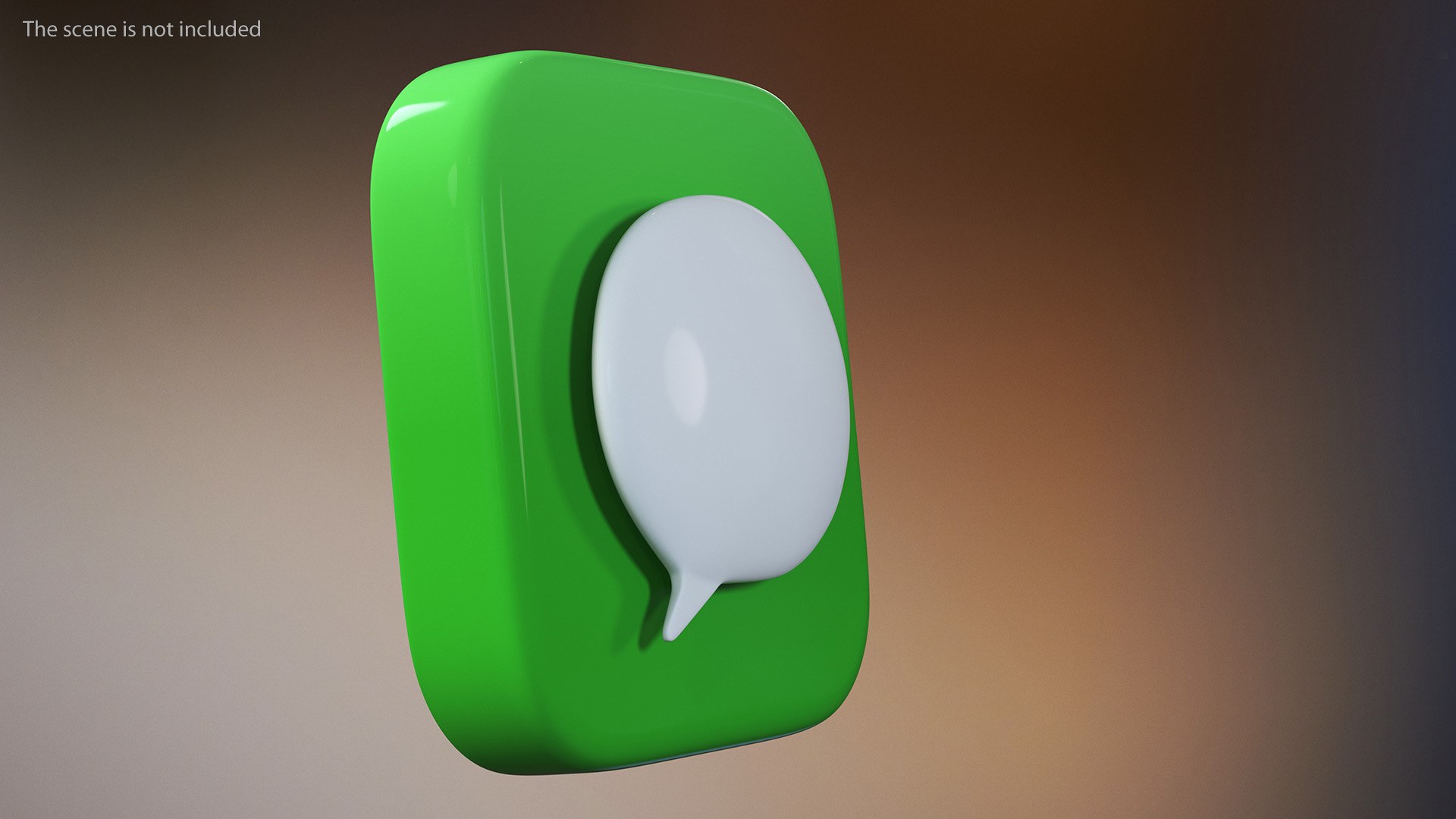 IPhone IOS Messages Icon 3D Model - TurboSquid 2222924
