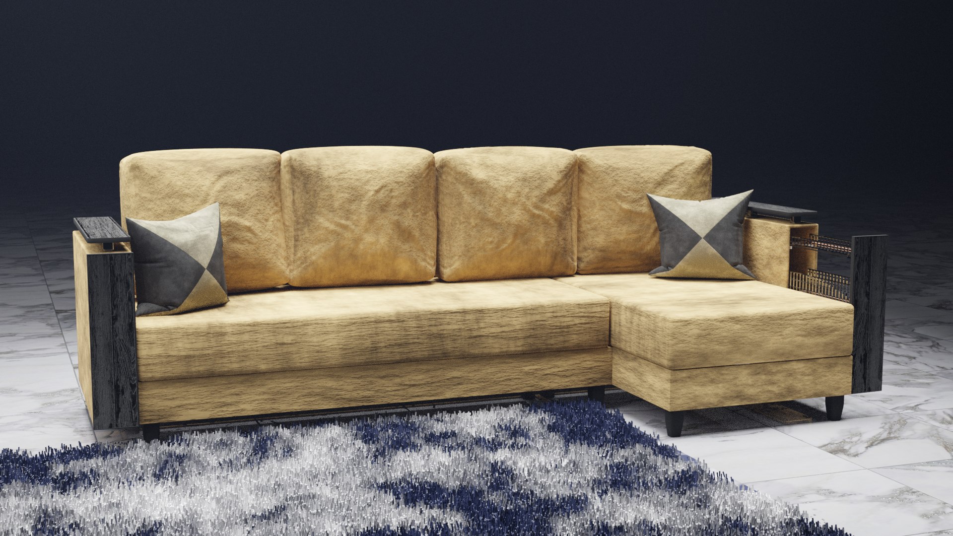 3D Sofa Blender - TurboSquid 2077845