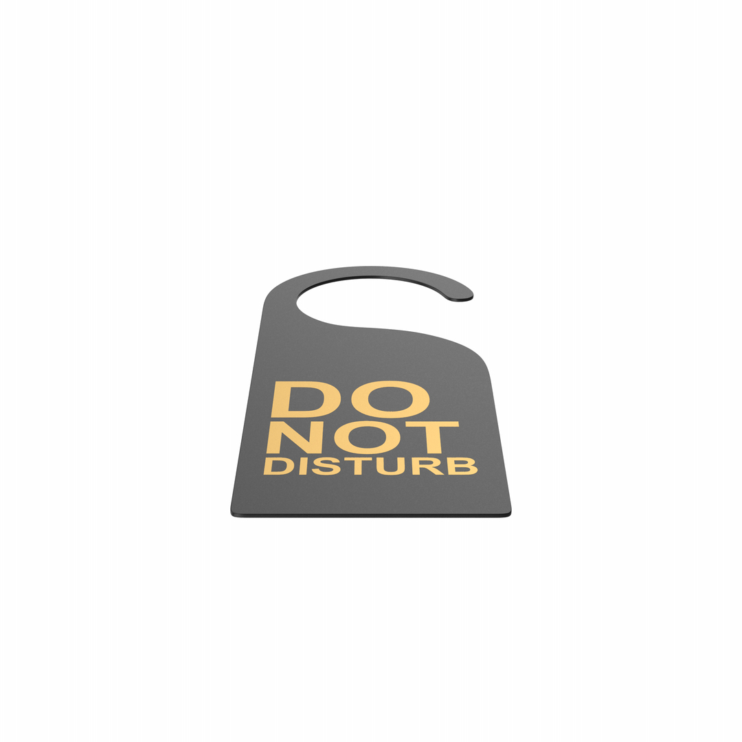 Do Not Disturb Hotel Room Door Tag 3D - TurboSquid 2297866