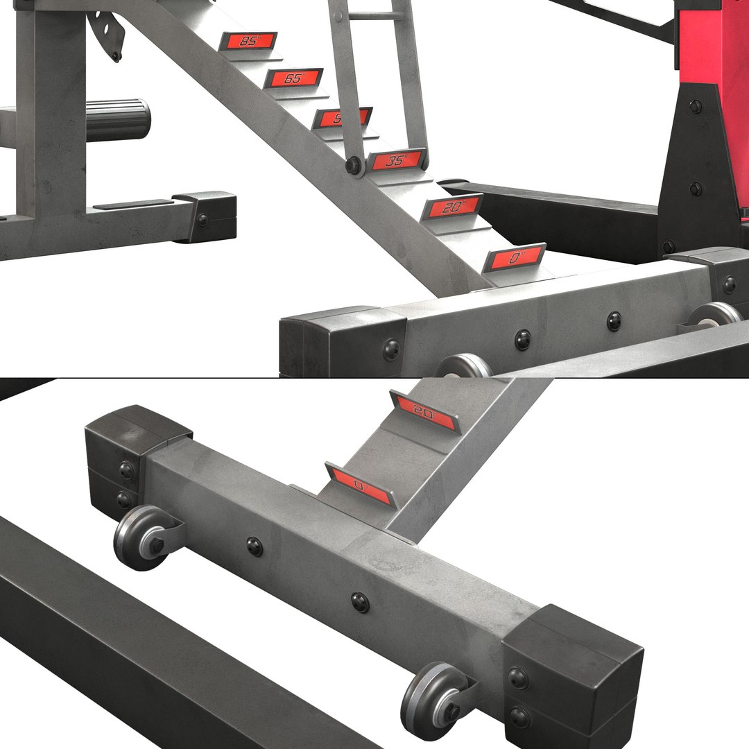 Squat Rack Home Gym Package model - TurboSquid 2141259