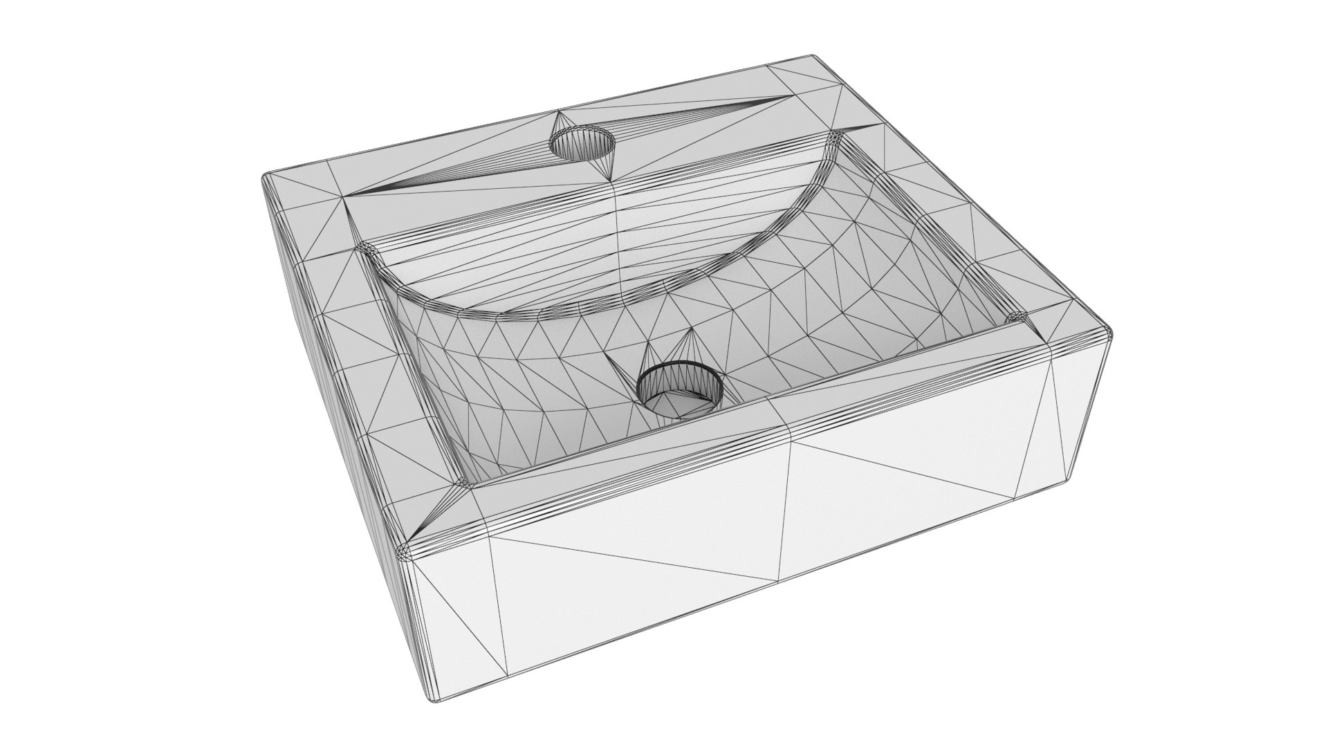3D Modern Wash Basin Model - TurboSquid 1287727