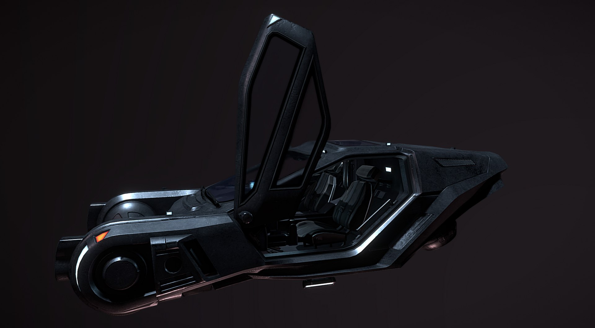 3D Blade Runner Spinner Aerodyne Civilian Sedan Model - TurboSquid 2517897