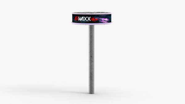 modelo 3d Banner de poste de cartelera circular - 360 - TurboSquid 2015861