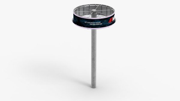modelo 3d Banner de poste de cartelera circular - 360 - TurboSquid 2015861