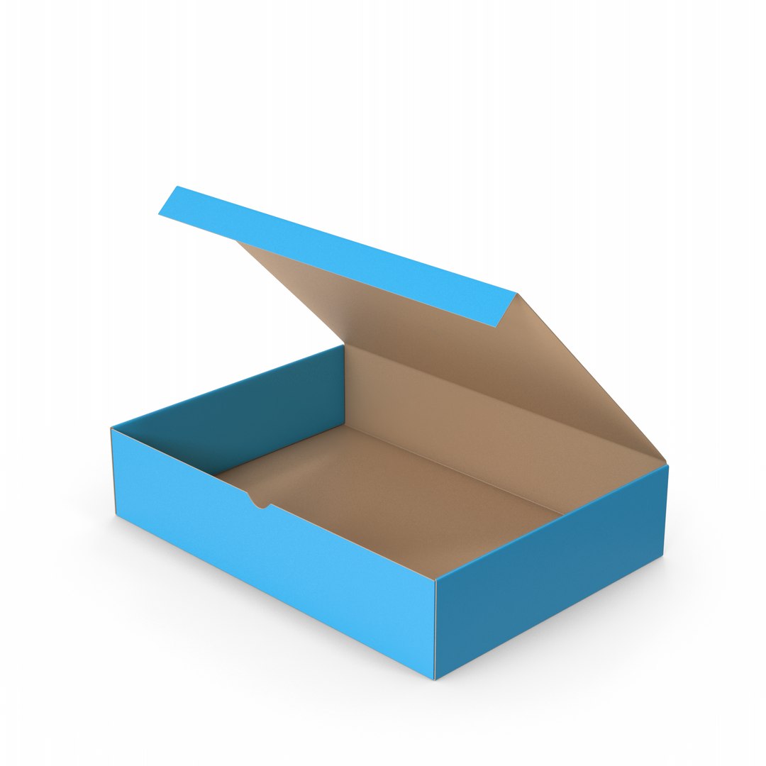3D Box Package Blue - TurboSquid 1899083