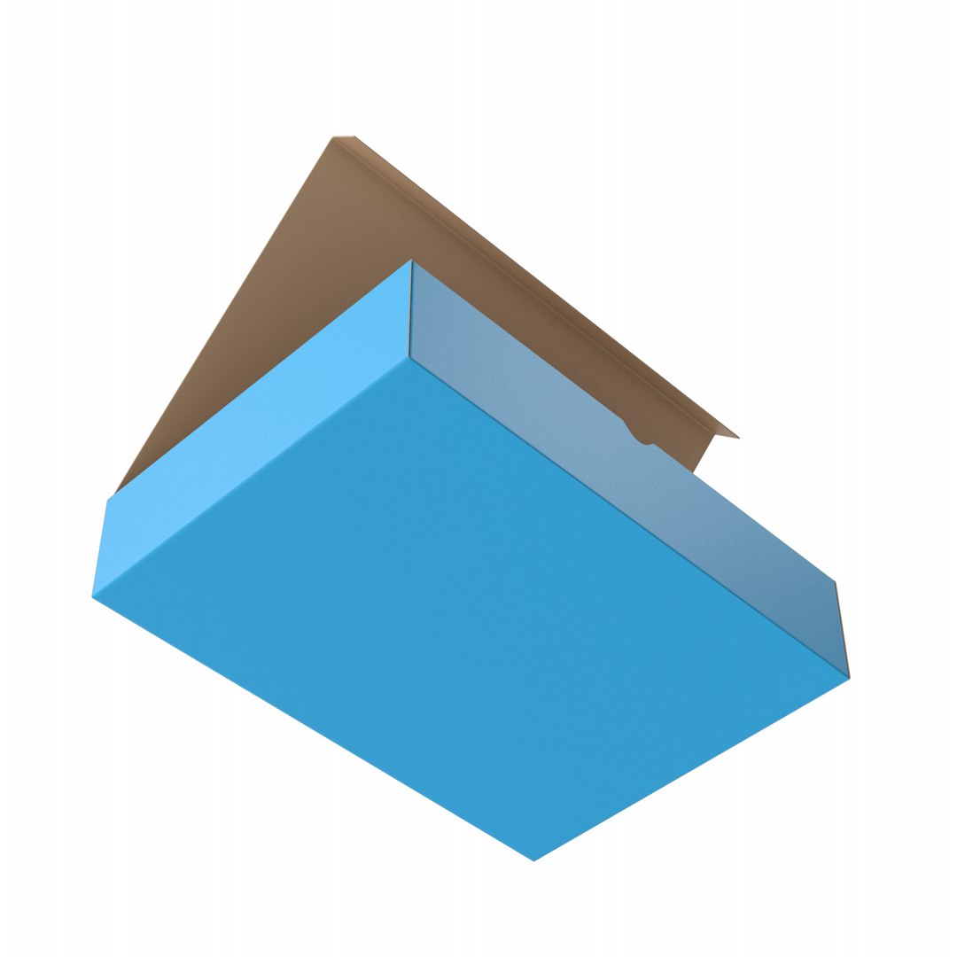 3D Box Package Blue - TurboSquid 1899083