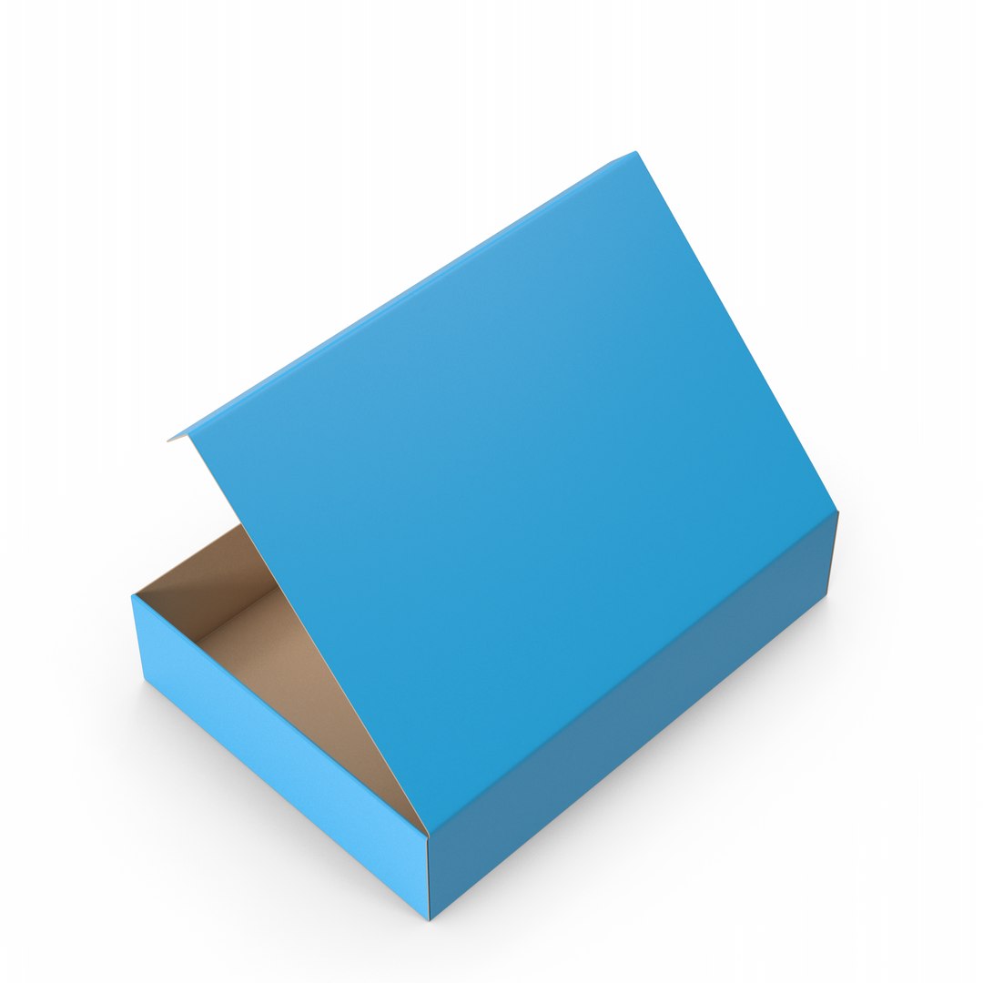 3D Box Package Blue - TurboSquid 1899083