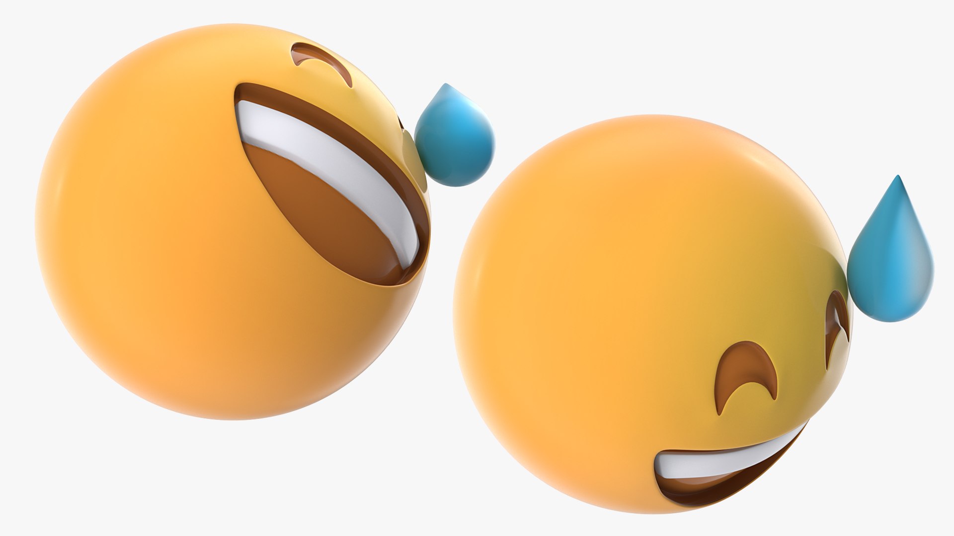 Smiling Sweat Emoji 3D - TurboSquid 1533422