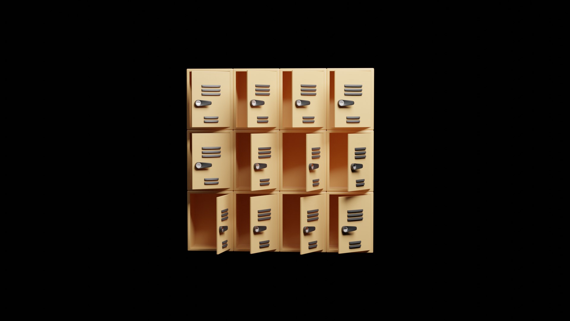 3D Stylish Locker Open And Close Movement Model - TurboSquid 1851643