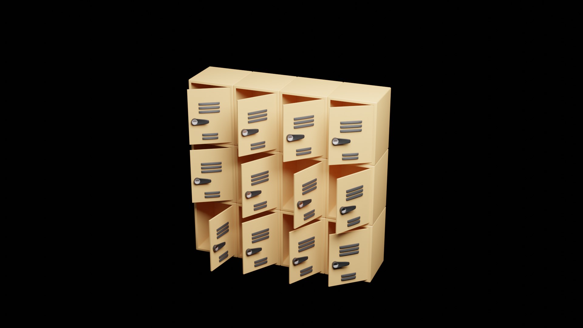 3D Stylish Locker Open And Close Movement Model - TurboSquid 1851643
