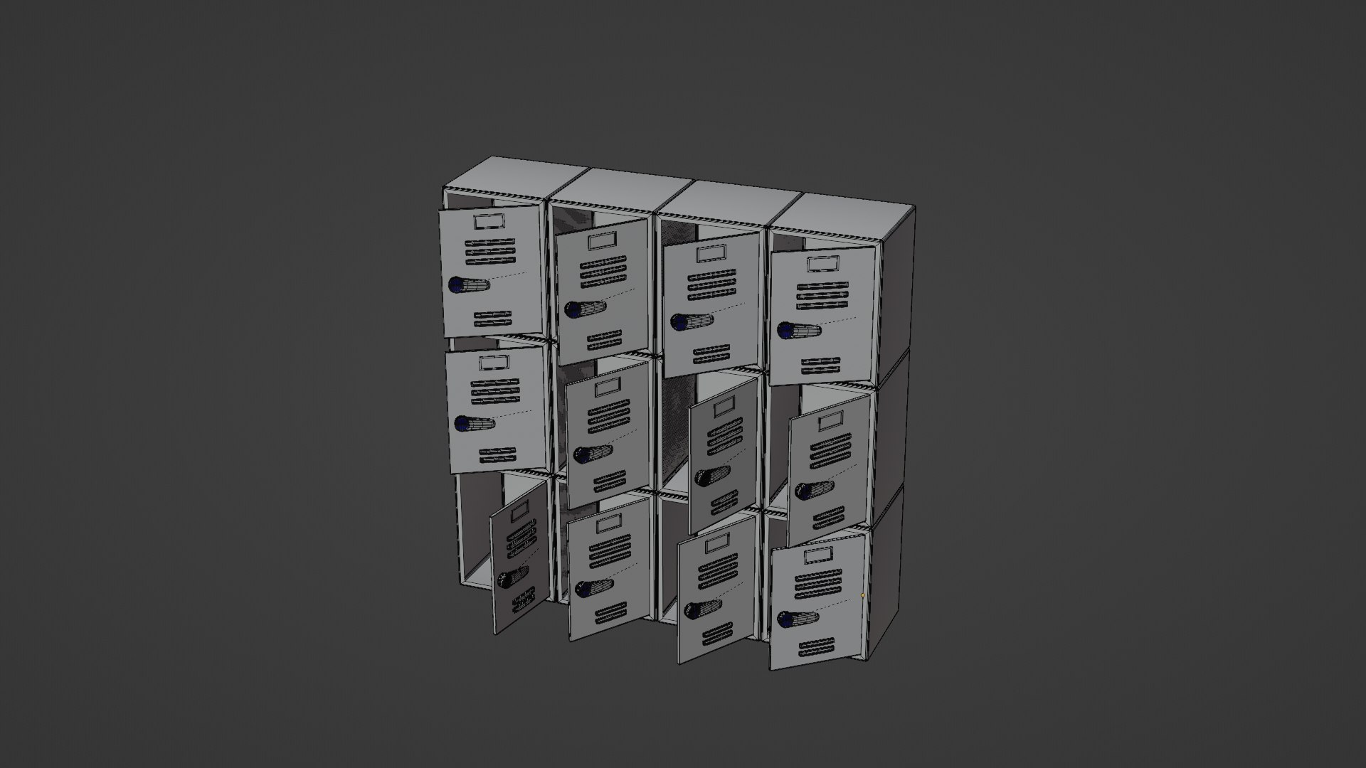 3D Stylish Locker Open And Close Movement Model - TurboSquid 1851643