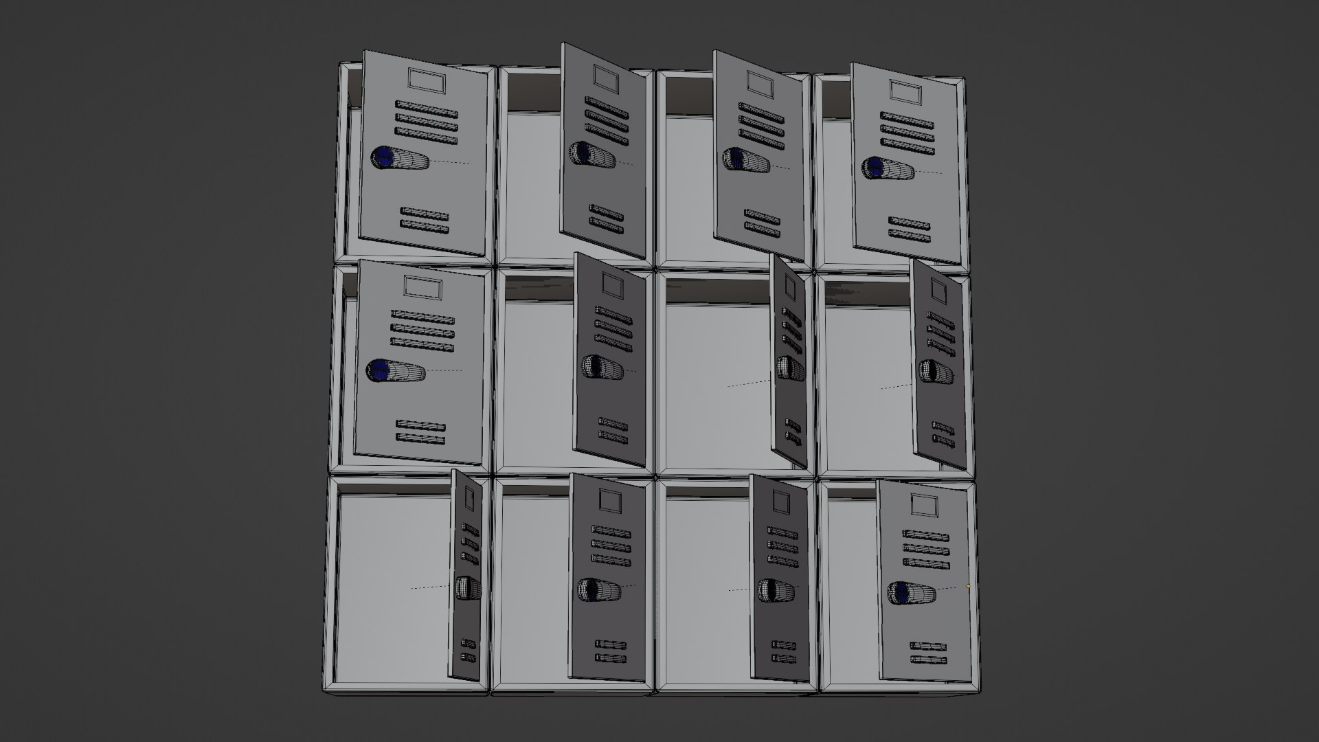 3D Stylish Locker Open And Close Movement Model - TurboSquid 1851643
