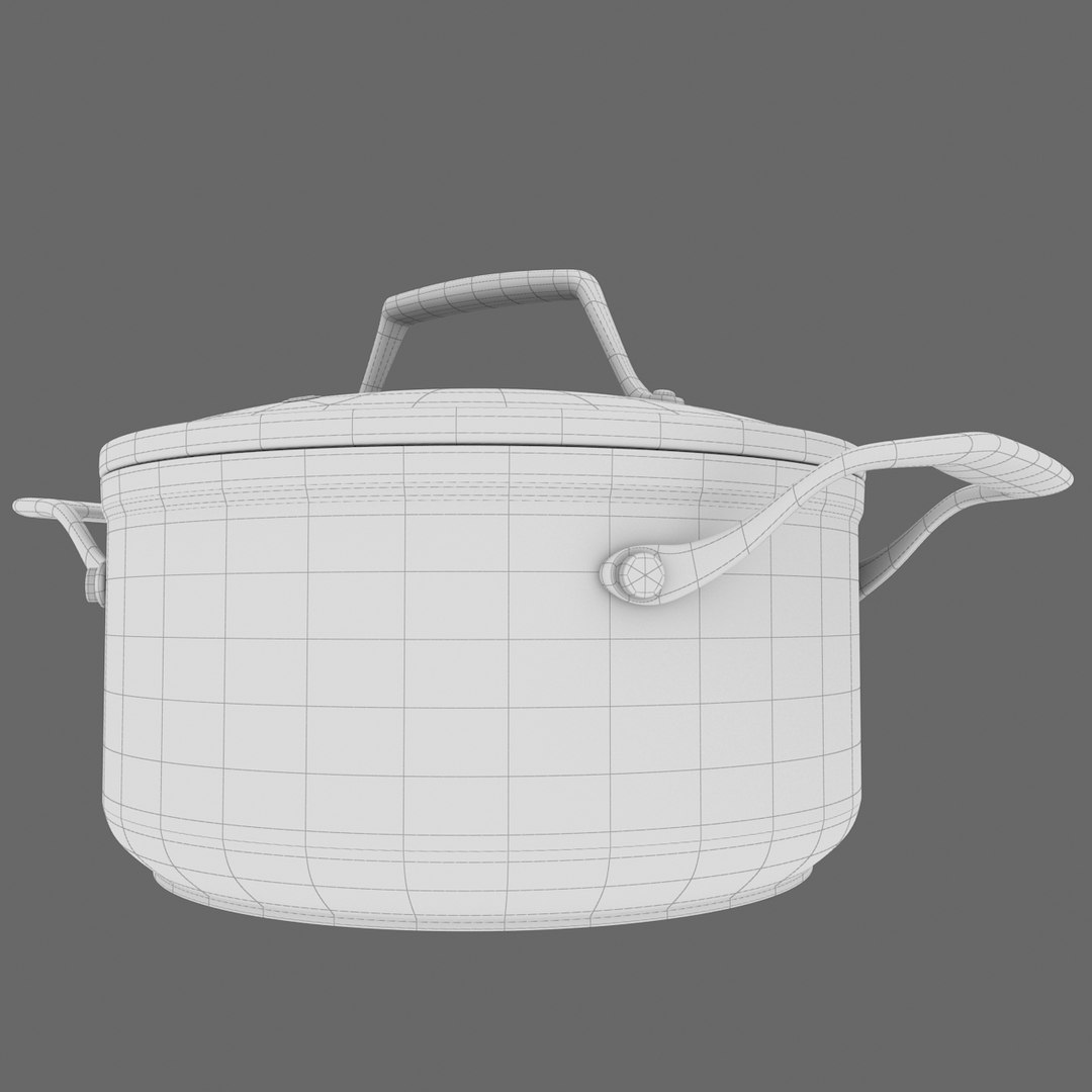 3d brown pan model