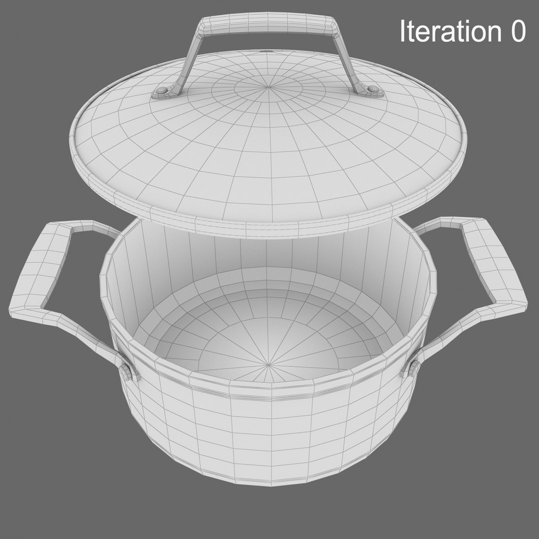 3d brown pan model