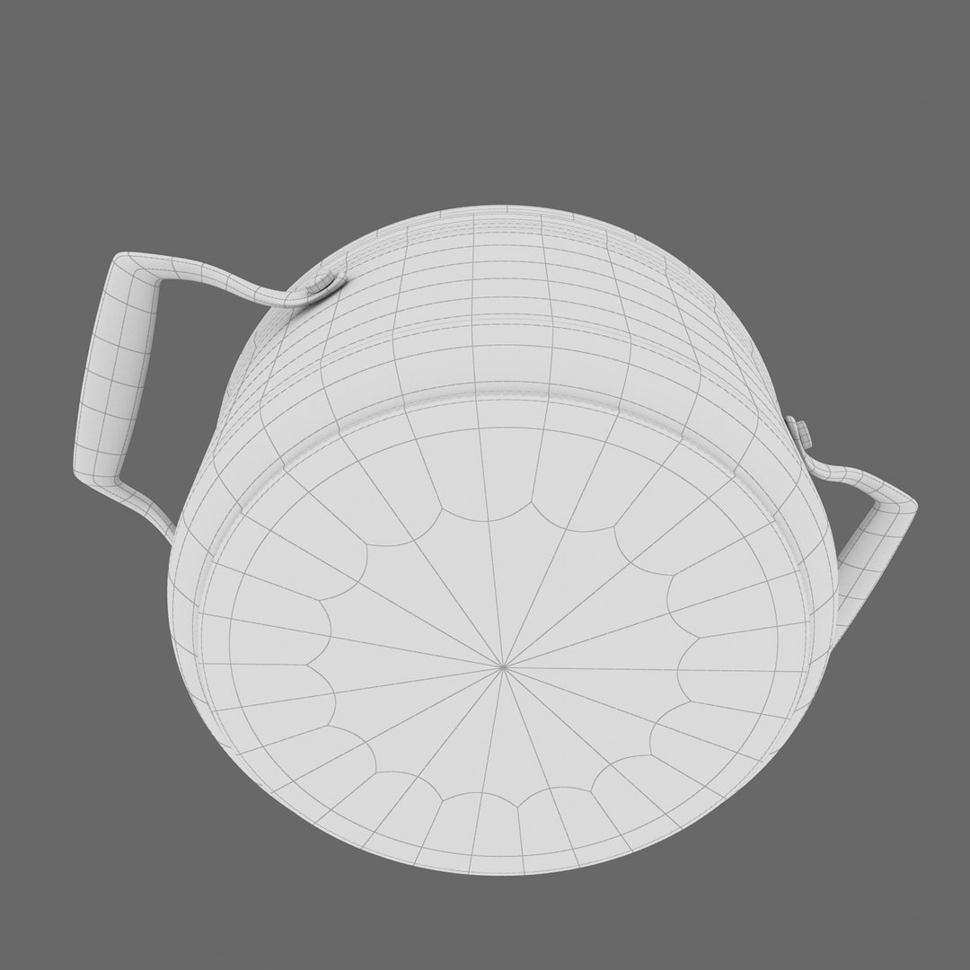 3d brown pan model