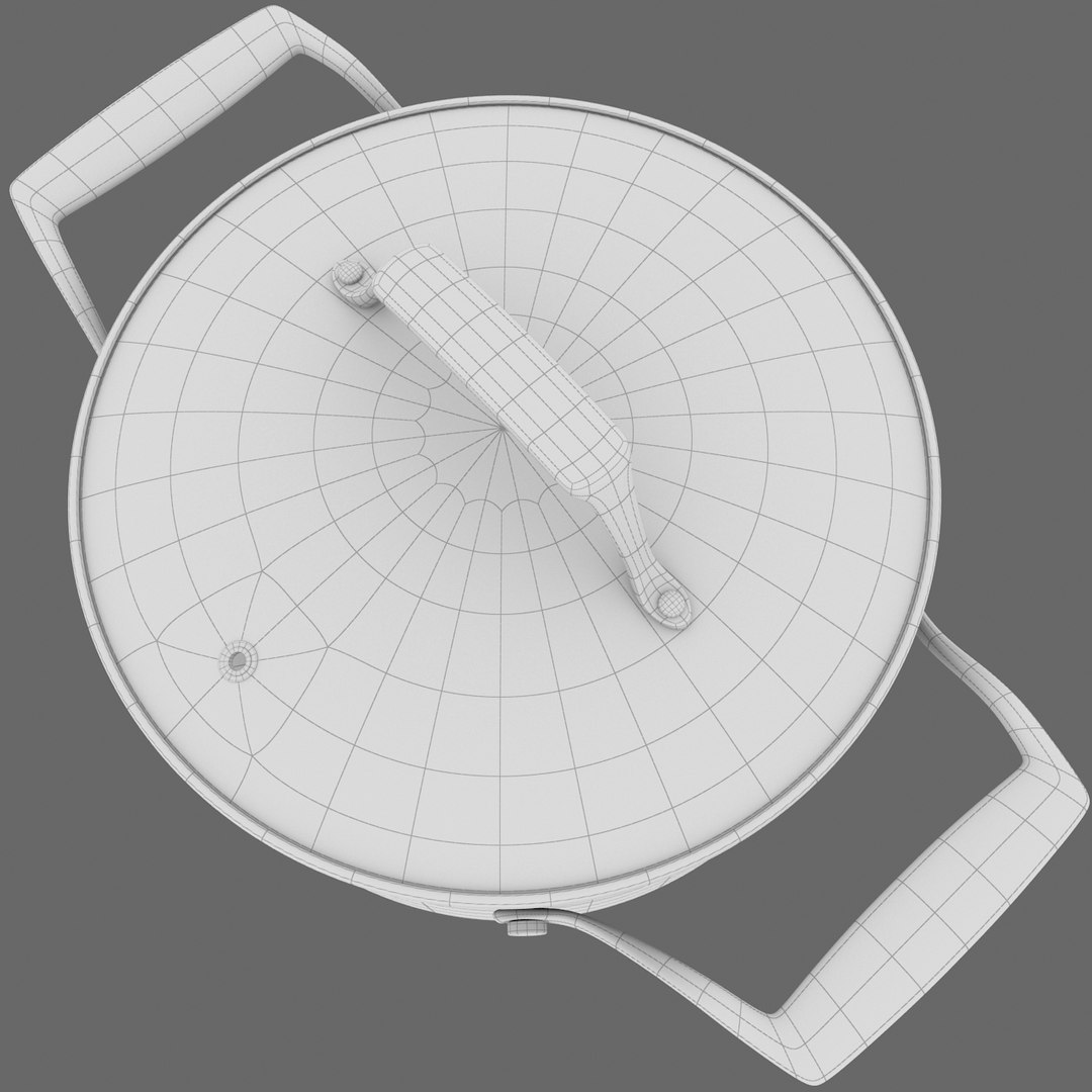3d brown pan model