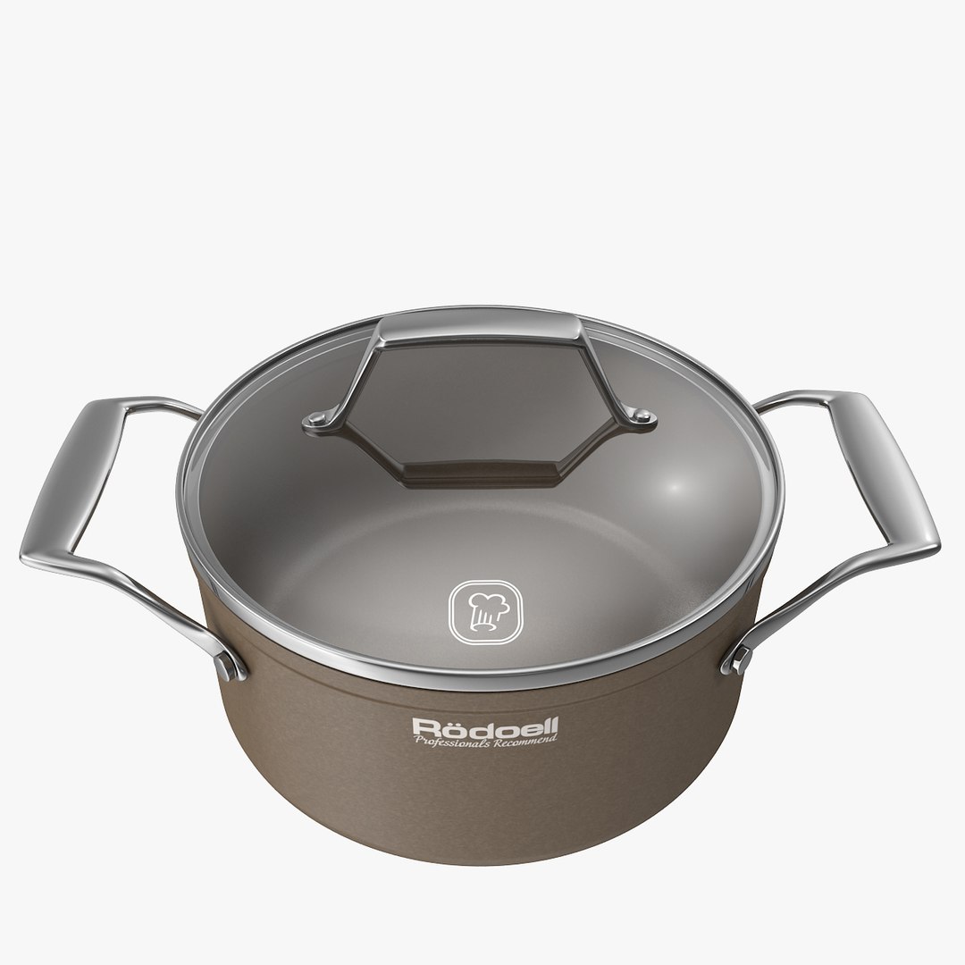 3d brown pan model