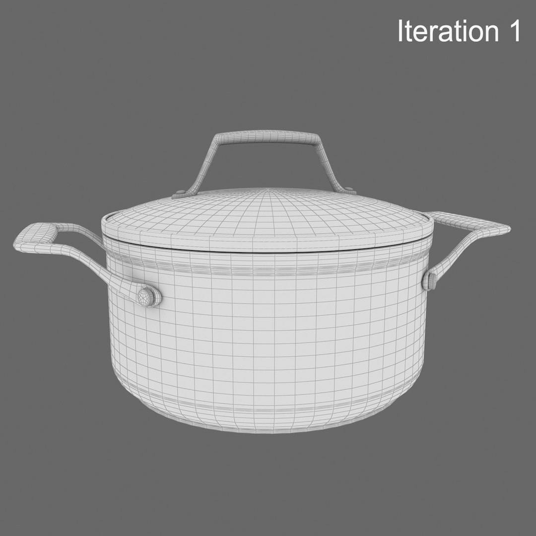 3d brown pan model