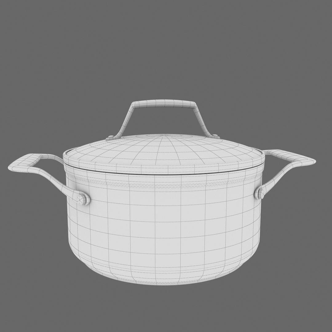 3d brown pan model