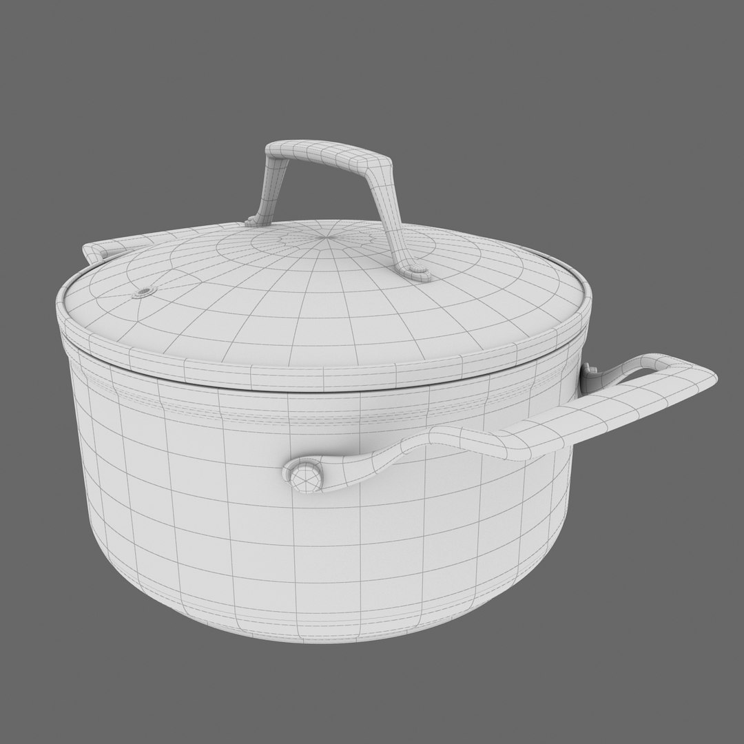 3d brown pan model