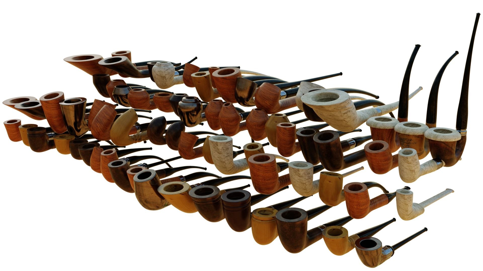 Smoking Pipe Pack - Modular Static 3D Model - TurboSquid 2060060