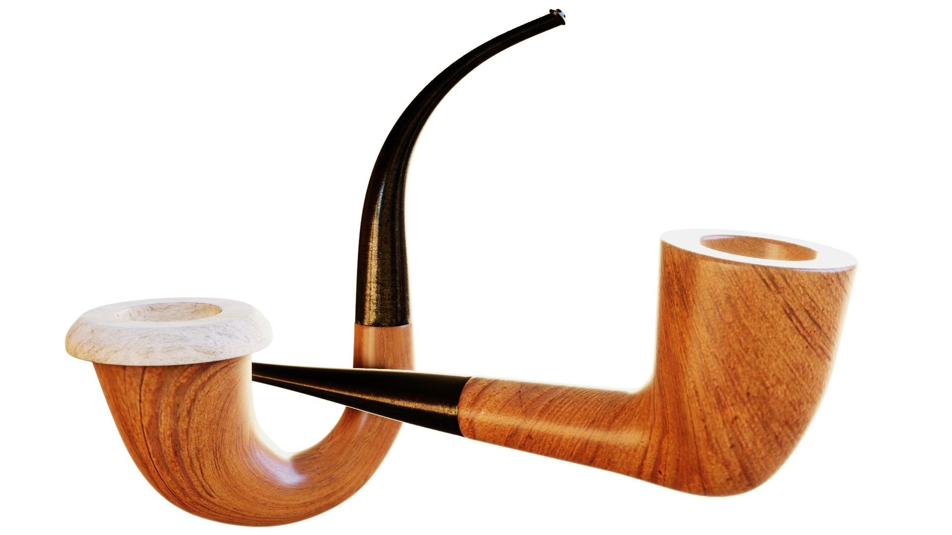 Smoking Pipe Pack - Modular Static 3D Model - TurboSquid 2060060