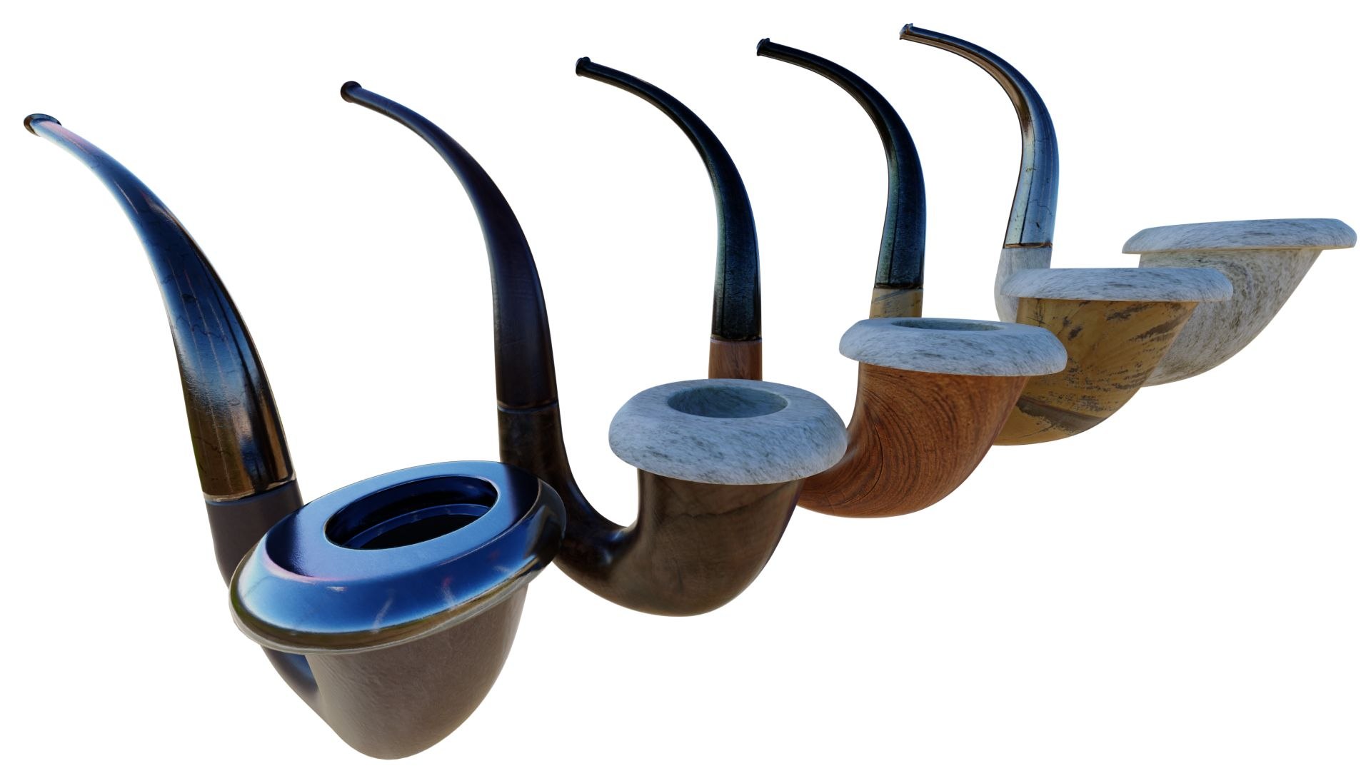 Smoking Pipe Pack - Modular Static 3D Model - TurboSquid 2060060