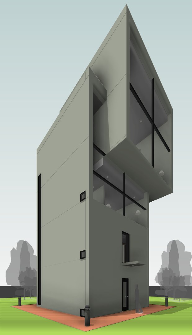 4x4 House Tadao Ando 3D Model - TurboSquid 1477047