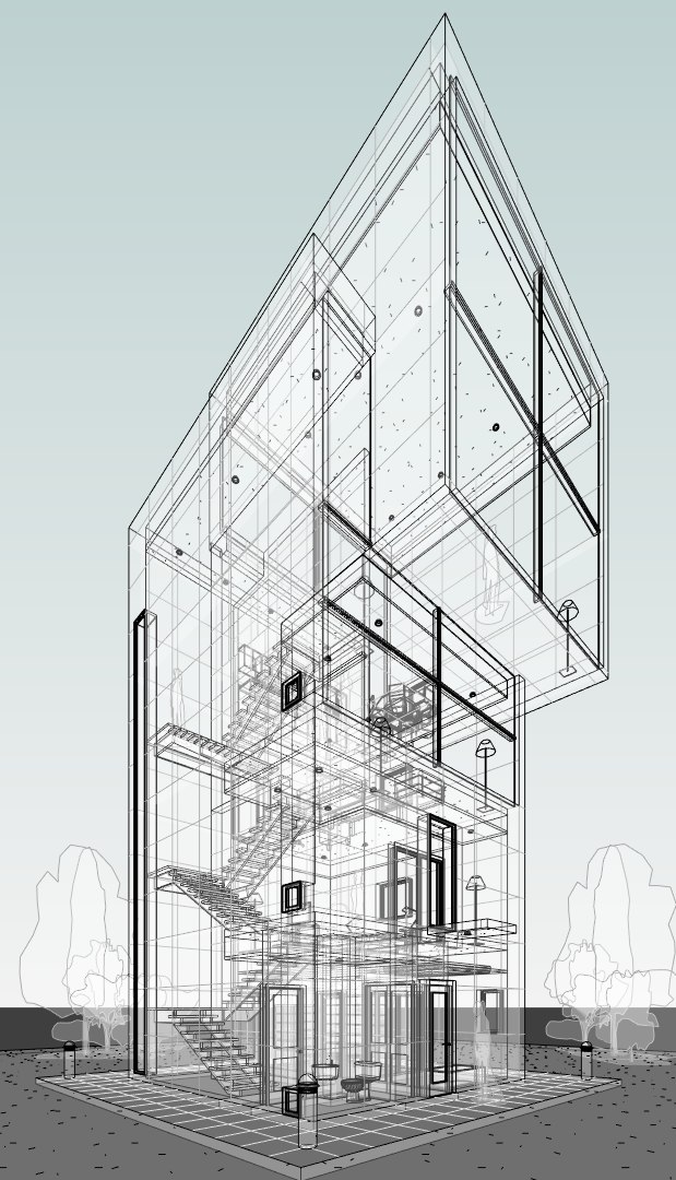 4x4 House Tadao Ando 3D Model - TurboSquid 1477047