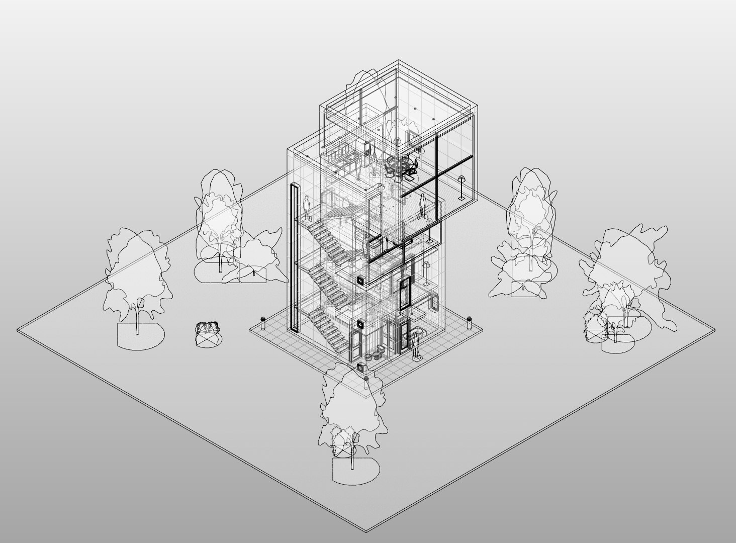 4x4 House Tadao Ando 3D Model - TurboSquid 1477047