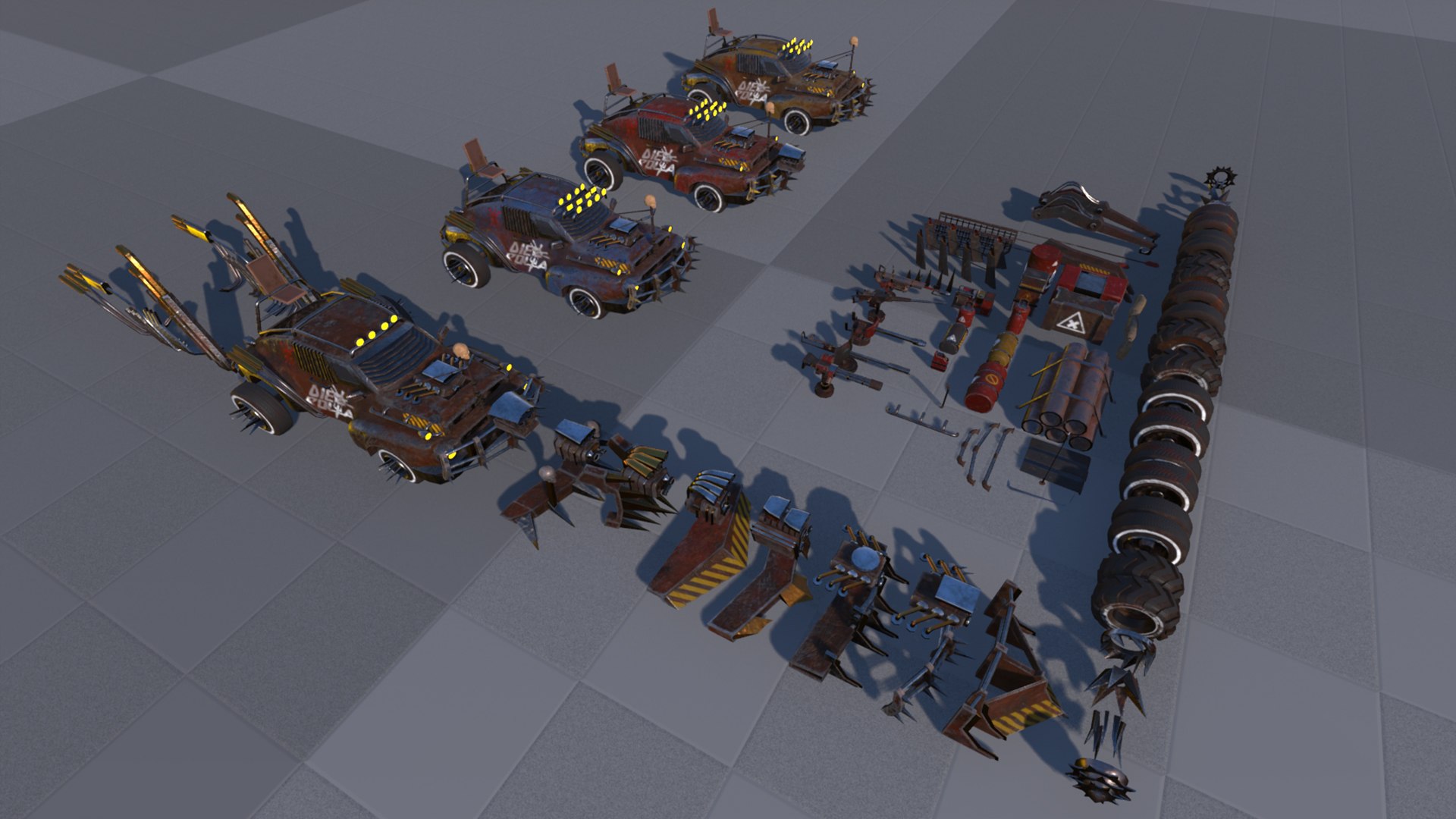 3D Battle Car 04 - TurboSquid 1606597