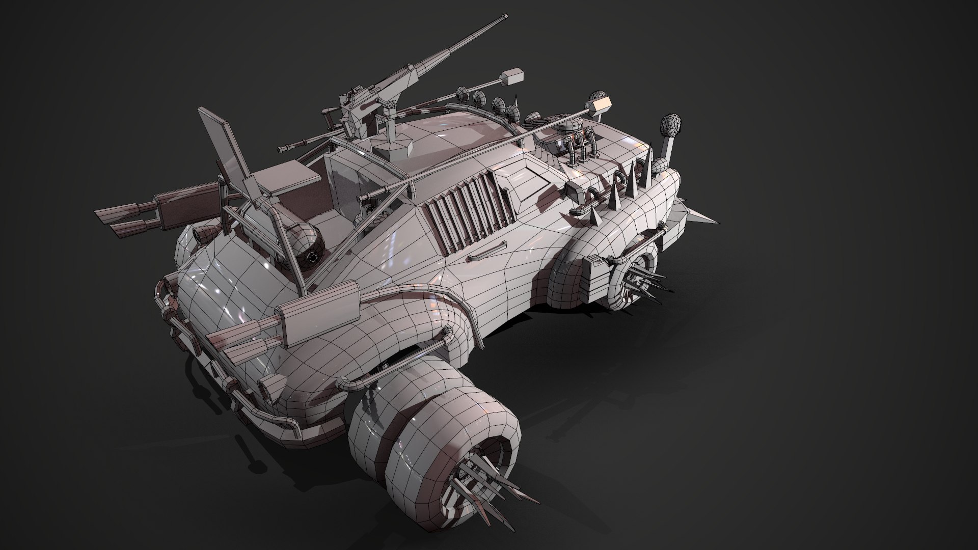 3D Battle Car 04 - TurboSquid 1606597